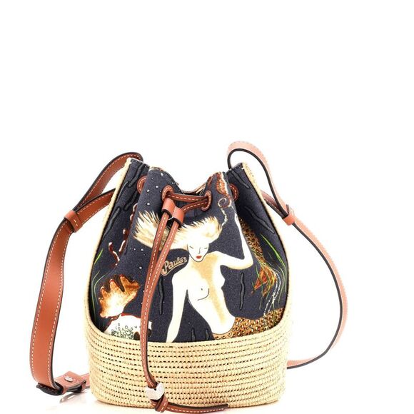 Loewe | Bags | Loewe Paulas Ibiza Balloon Bucket Bag Printed Canvas ...